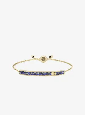 Michael Kors Pavé Bar Slider Bracelet - Gold