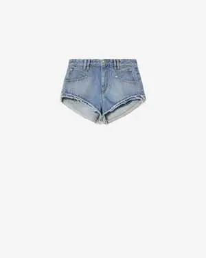 Isabel Marant Étoile Eneidala Denim Shorts - Light Blue