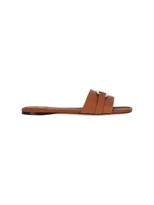 FERRAGAMO Gancini Sandals - Brown