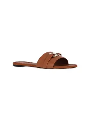 FERRAGAMO Gancini Sandals - Brown