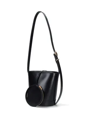JIL SANDER Cannolo Bucket Bag - Black