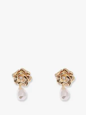 SELF-PORTRAIT Flower Earrings - Gold