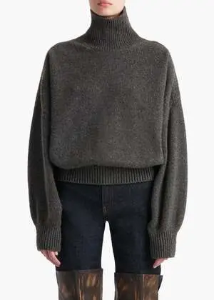 Khaite Willem Cashmere Sweater - Stone