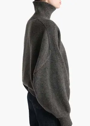 Khaite Willem Cashmere Sweater - Stone