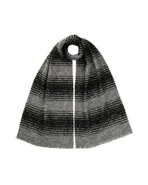 Johnstons Of Elgin Textural Ombré Charcoal Scarf - Grey