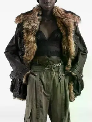 Dolce & Gabbana Fur-trimmed Pocket Coat