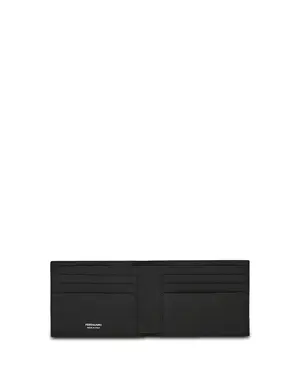 FERRAGAMO Gancini Printed Bifold Wallet - Nero