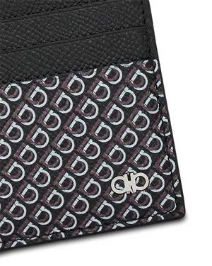 FERRAGAMO Gancini Printed Card Holder
