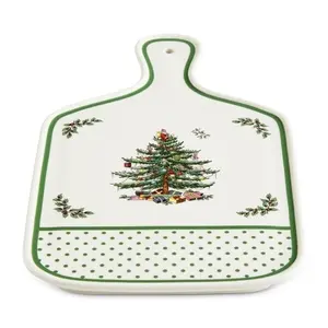 SPODE Christmas Tree Polka Dot Serving Board, 13.5