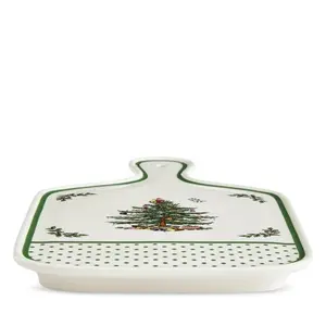 SPODE Christmas Tree Polka Dot Serving Board, 13.5
