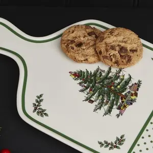 SPODE Christmas Tree Polka Dot Serving Board, 13.5