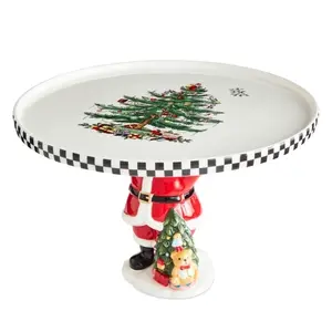 SPODE Christmas Tree Footed Treat Tray