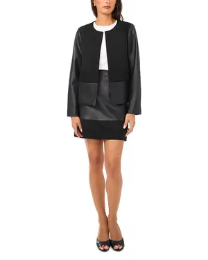 Vince Camuto Mixed Media Jacket