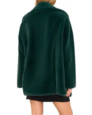 Ted Baker London Faux Fur Coat - Rain Forest