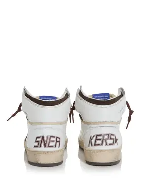 GOLDEN GOOSE Sky Star High-top Sneakers - White/beige