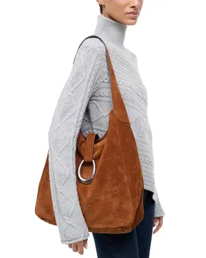 Staud Maya Suede Hobo Bag