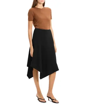 Theory Panel Drape Skirt