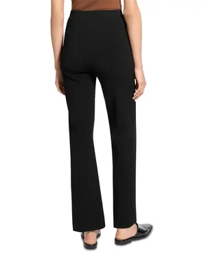Theory Kick Flare Compact Crepe Trousers - Black