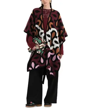 La DoubleJ Maiolika Wool Robe - Multicolor