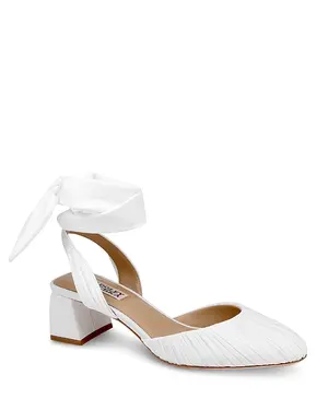 Badgley Mischka Ofelia Pumps - White Fabric