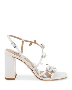 Badgley Mischka Orsola Strappy Sandals - White Leather