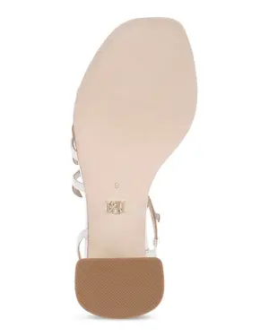 Badgley Mischka Orsola Strappy Sandals - White Leather