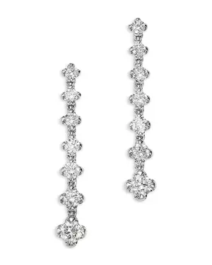 Bloomingdale'S Diamond Linear Earrings 1.0 Tcw - White Gold