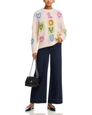 Cinq À Sept Chunky Love Sweater - Ivory Multi