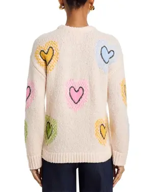 Cinq À Sept Chunky Love Sweater - Ivory Multi