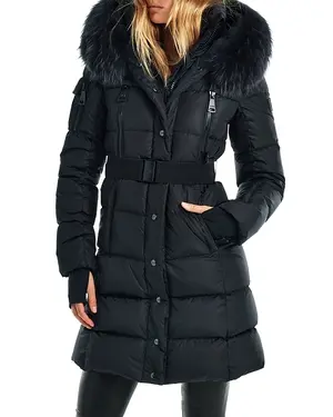 Sam. Infinity Down Coat With Shearling Trimmed Hood