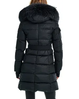 Sam. Infinity Down Coat With Shearling Trimmed Hood