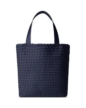 NAGHEDI Cosmo Large Woven Tote Bag - Ink Blue
