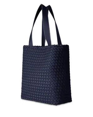 NAGHEDI Cosmo Large Woven Tote Bag - Ink Blue