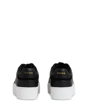 REISS Francesca Low Top Sneaker - Black