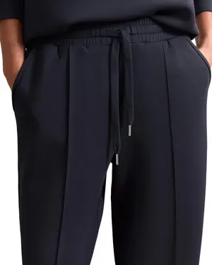 REISS Jemma Wide Leg Joggers - Navy