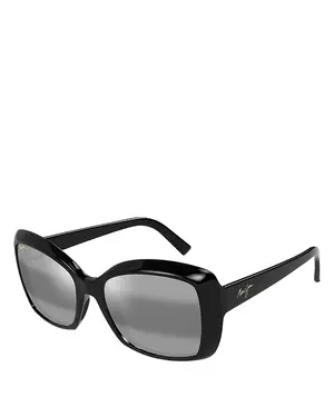 Maui Jim Lonomea Cat Eye Sunglasses - Black
