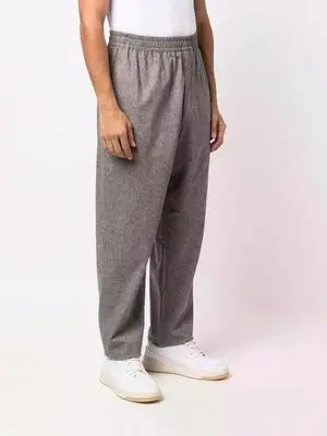 MARANT Elasticated Wool-cotton Blend Track Pants