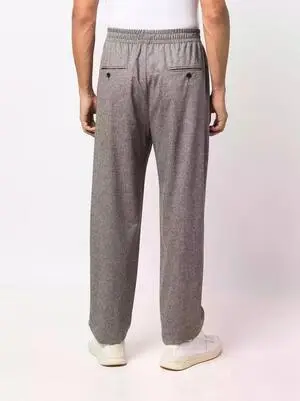 MARANT Elasticated Wool-cotton Blend Track Pants