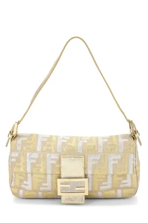 Fendi Metallic Lurex Baguette