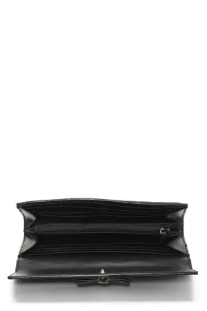 Gucci Ssima Continental Bow Wallet - Black