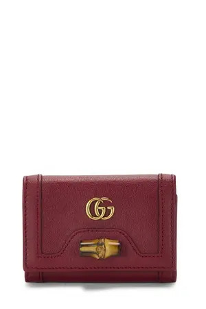 Gucci Bamboo Compact Wallet - Red