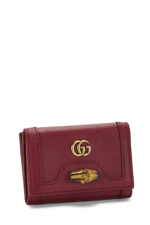 Gucci Bamboo Compact Wallet - Red
