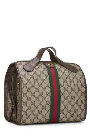 Gucci Gg Supreme Bowler Handbag - Brown