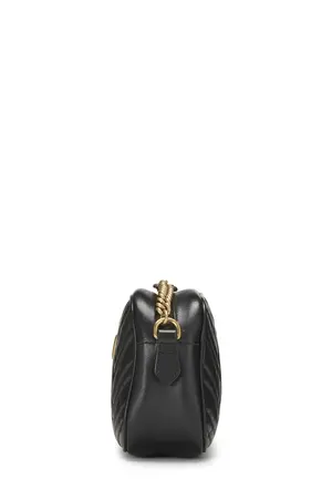 Gucci Gg Marmont Quilted Leather Crossbody Bag - Black
