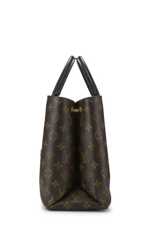 LOUIS VUITTON Monogram Canvas Flower Tote - Black
