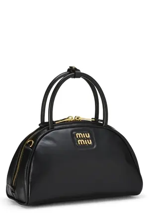 Miu Miu Leather Convertible Top Handle Bag