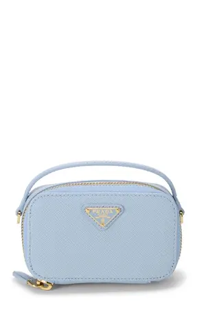 Prada Saffiano Pouch - Blue
