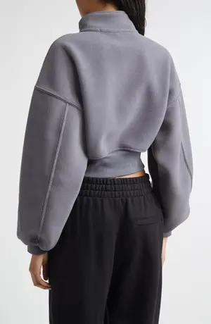 Alexander Wang Crop Jacket - Alloy