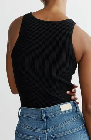 DL1961 Scoop Neck Rib Tank