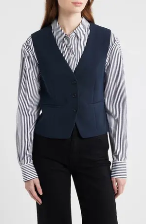 Rag & Bone Jennifer Slim Fit Vest And Blazer Set